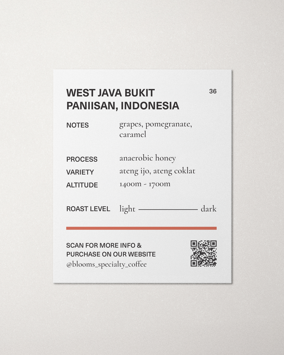 West Java Bukit Paniisan – Indonesia ג׳אווה אינדונזיה – Blooms Fresh Coffee